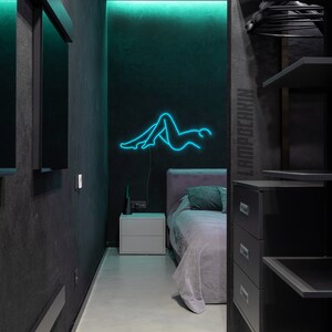Woman's Body LED Neon Sign Bedroom and Home Gym Lightpopular Custom ...