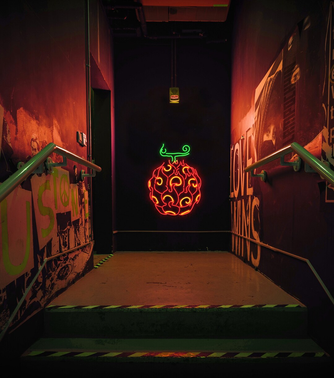 Neon Spectacle: Exotic Anime Fruit Radiance for Your Space Colorful ...