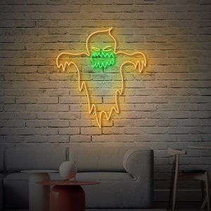 SCARY Ghostevil Ghost/neon Signdecor for Room Neon Light | Etsy