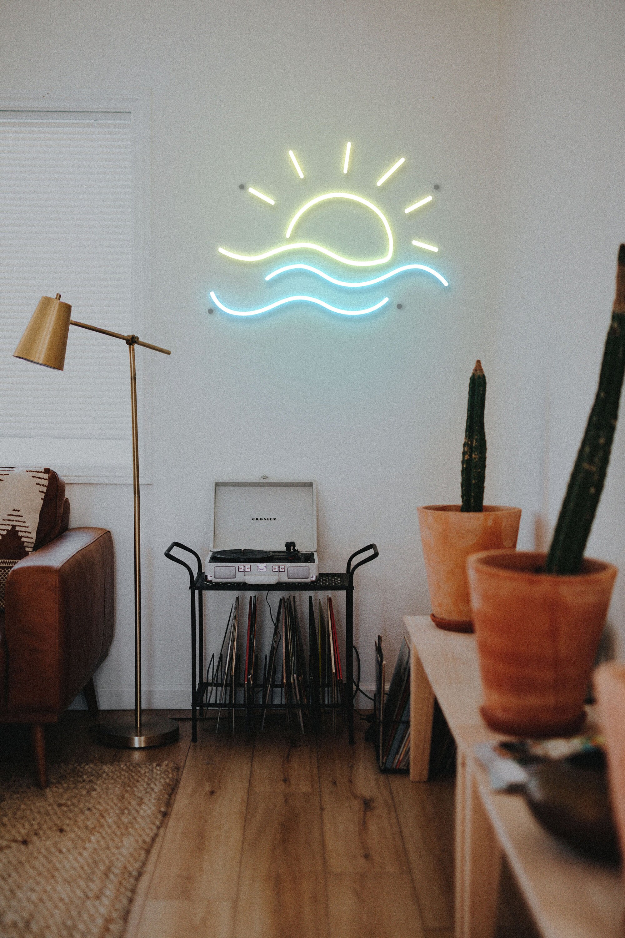 Ocean Sunset Wave Sunset Sun Neon Sign Wave Neon - Etsy