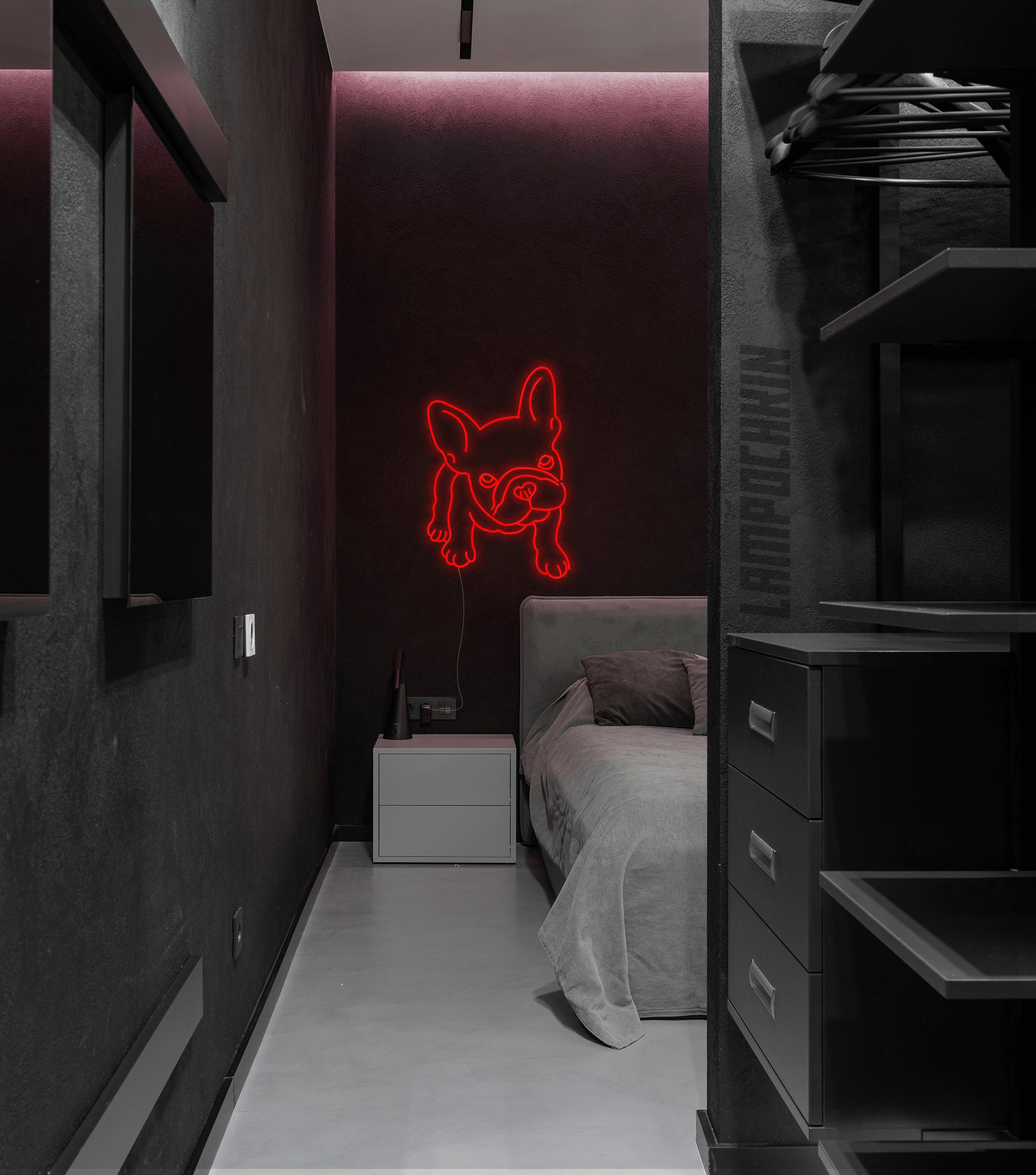 Pug French Bulldog Neon Sign Bulldog Led Neon Lights - Etsy