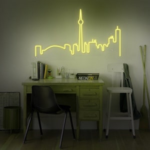 Toronto Neon Sign City Neon Custom Neon Sign Wall Decorcity Neon ...