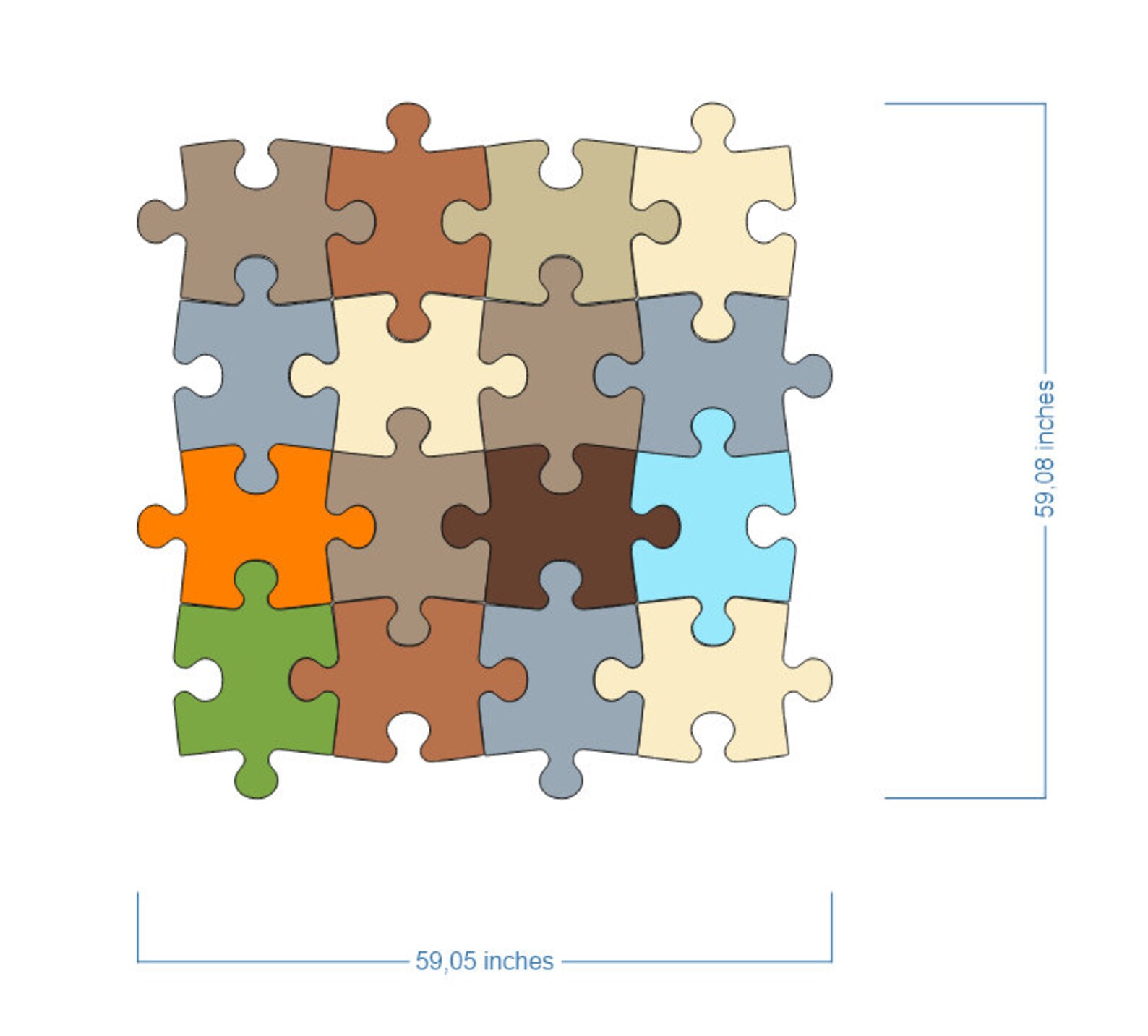 Puzzle Rug Custom Rug Personalized Rugs L Custom Carpet Any - Etsy