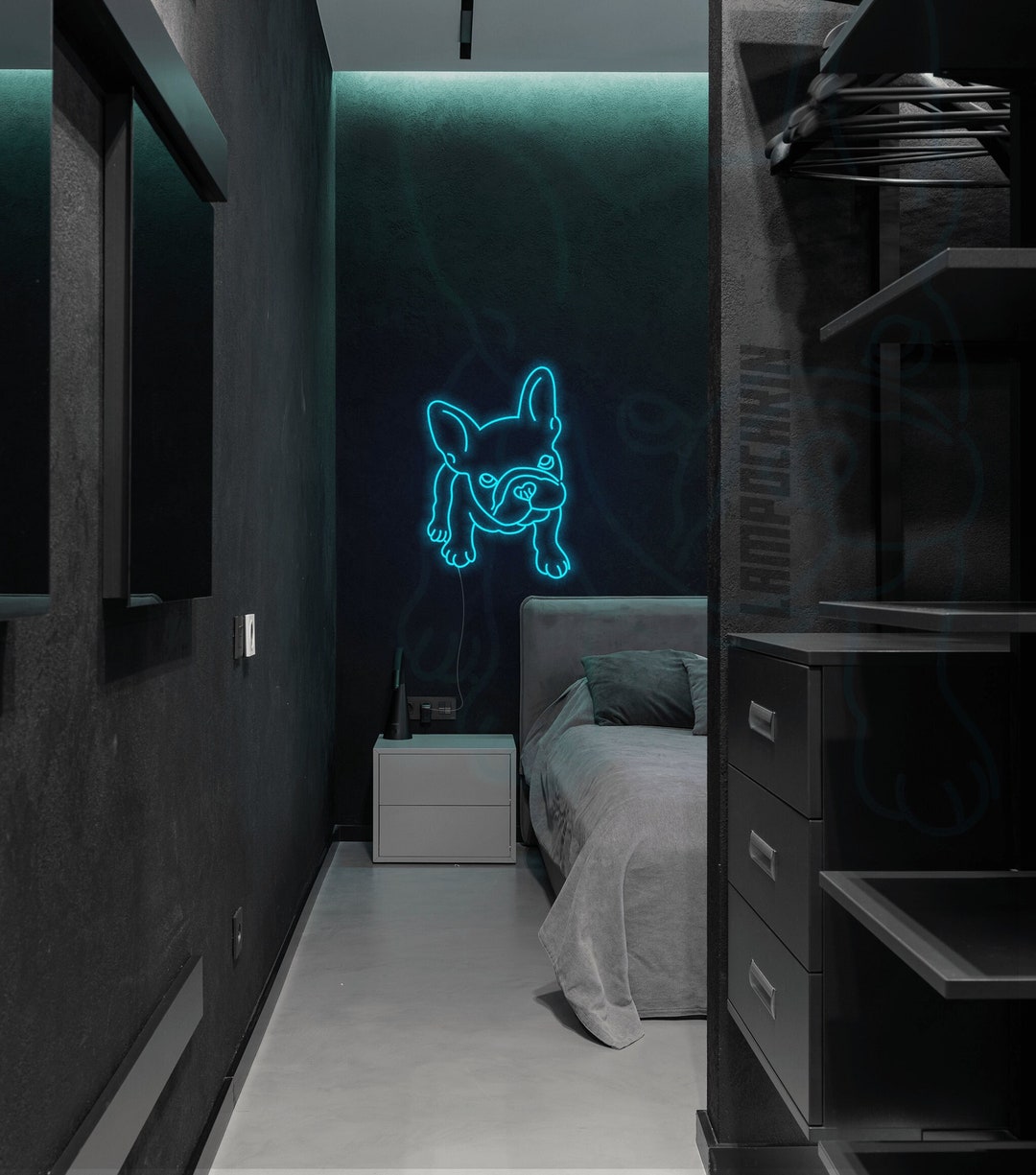 Pug French Bulldog Neon Sign Bulldog Led Neon Lights Animal Signs Pet ...