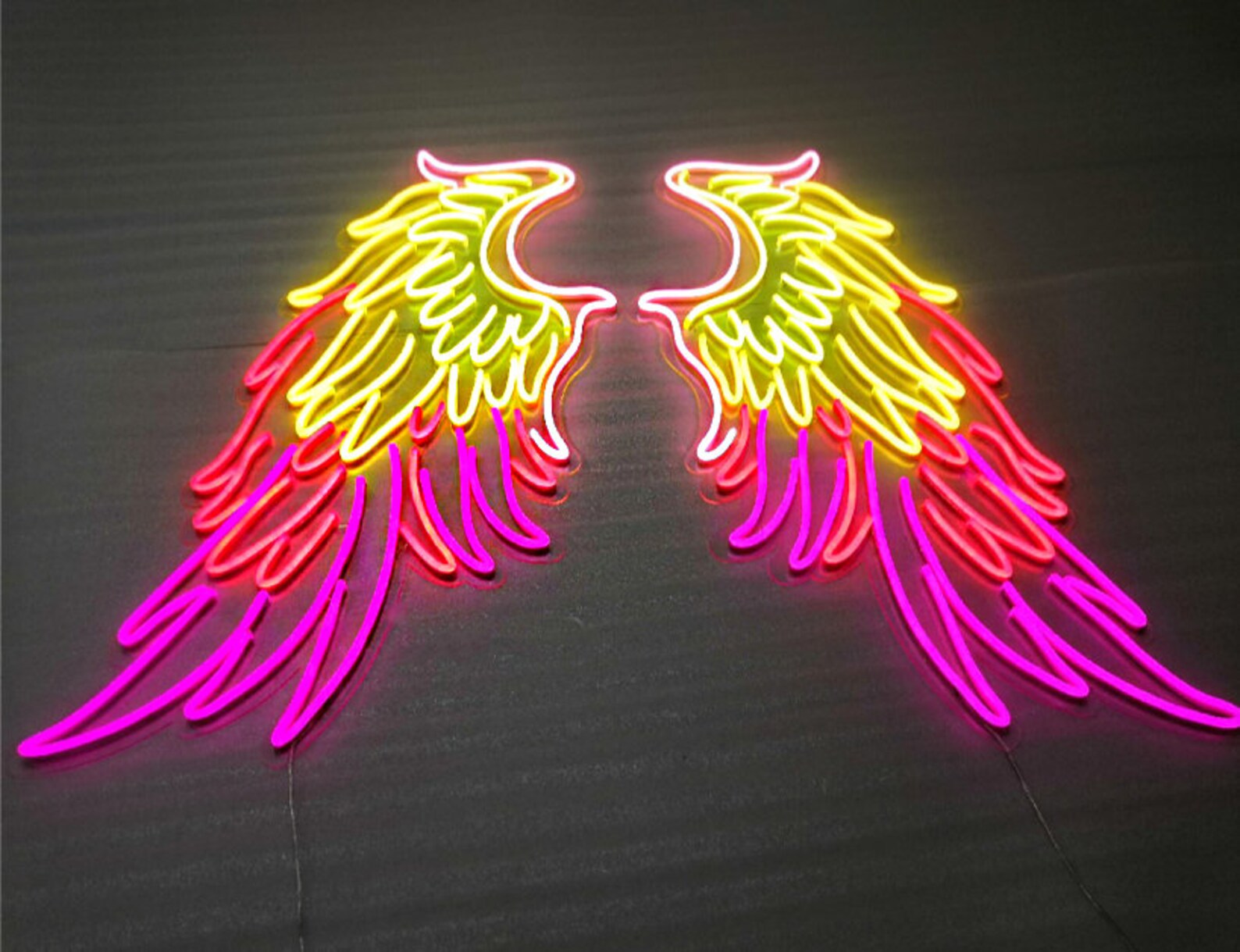 Angel Wings Neon Sign Sign Wall Decor Wall Sign Neon - Etsy