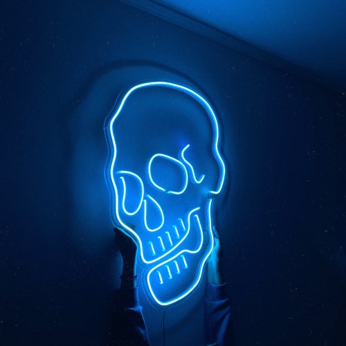 ZOBMIE HEAD SKULL Neon Signneon Sign for Room Decor for - Etsy