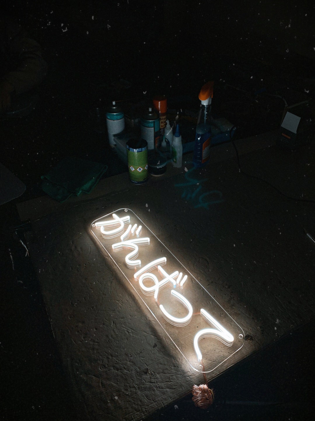 Ganbatte Japanese Neon Signneon Sign, Neon Art, Neon Write, Art Neon ...