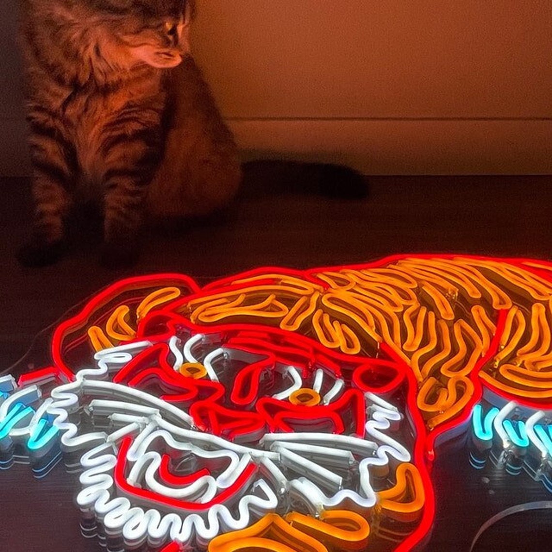 Tiger Neon Sign Custom Neon Sign Personalized Neon Sign | Etsy