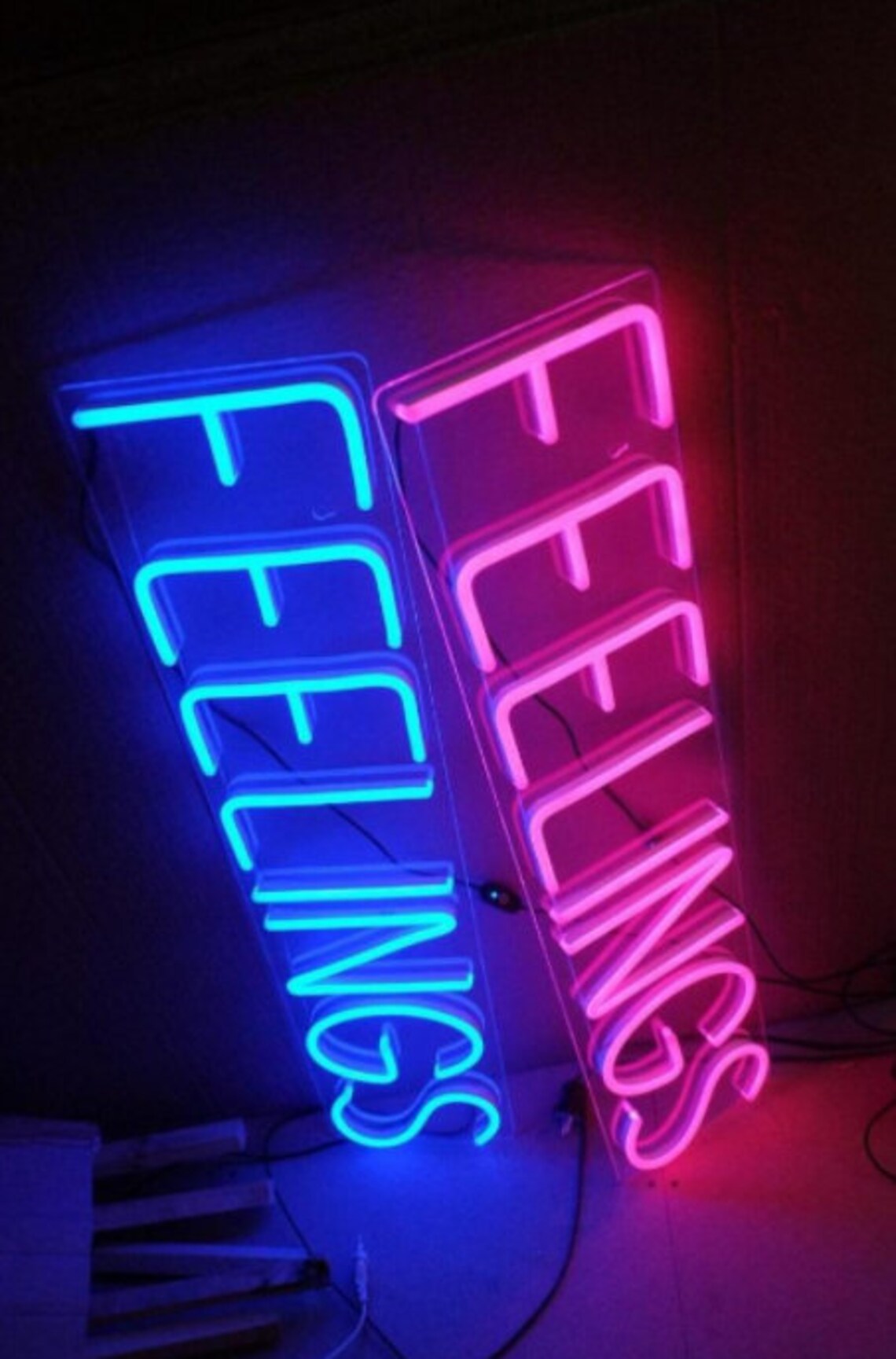 Feelings Neon Sign Home Decor Home Sign LED bedroom Neon - Etsy