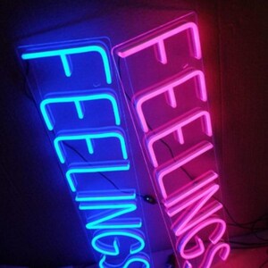 Feelings Neon Sign, Home Decor, Home Sign, LED ,bedroom Neon Sign, Led ...