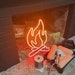 Fire Neon Sign Fire Led Sign Fire Light up Sign Bonfire - Etsy