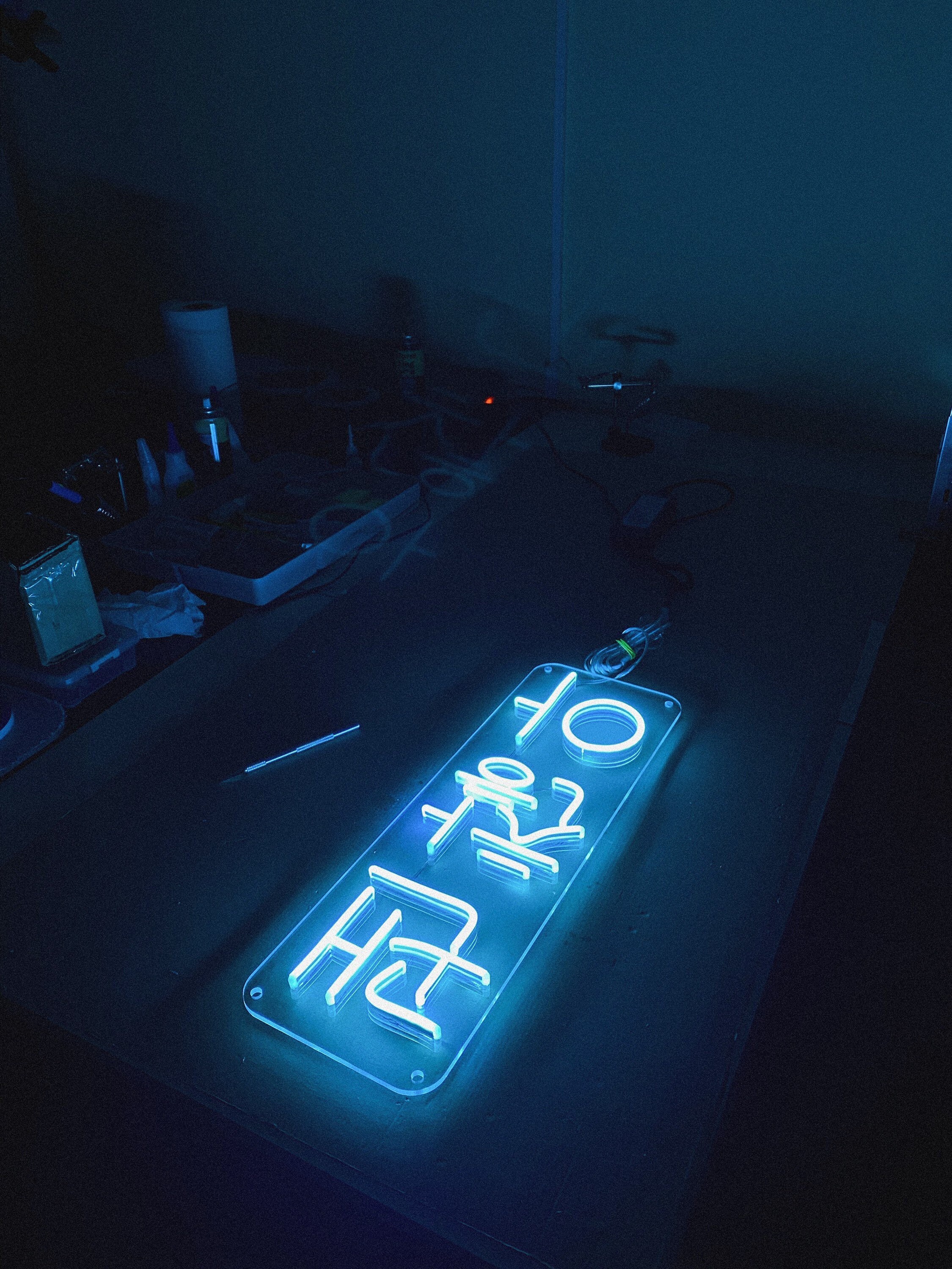 Korean Hieroglyphic Neon Signi'm Ok Neon Sign Korean Led - Etsy Canada