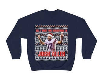 Josh Allen Ugly Sweater - Etsy