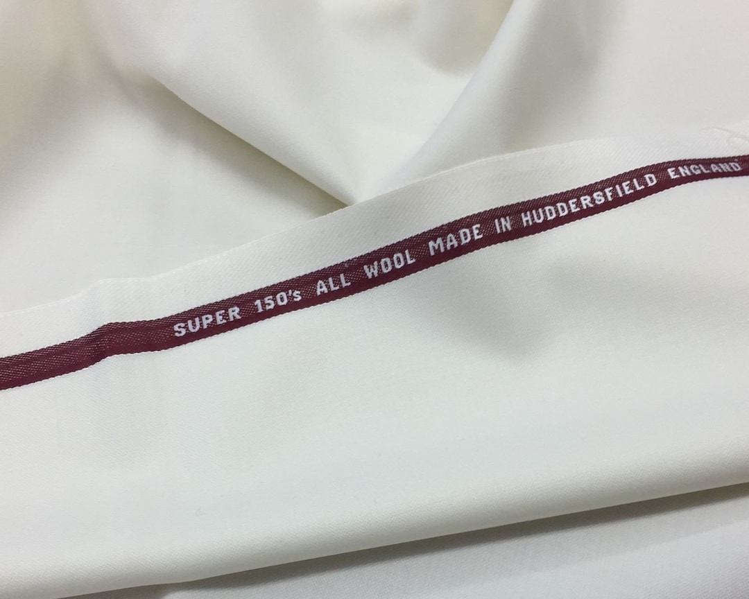 White Plain Barathea Jacketing Fabric Super 150's Wool - Etsy