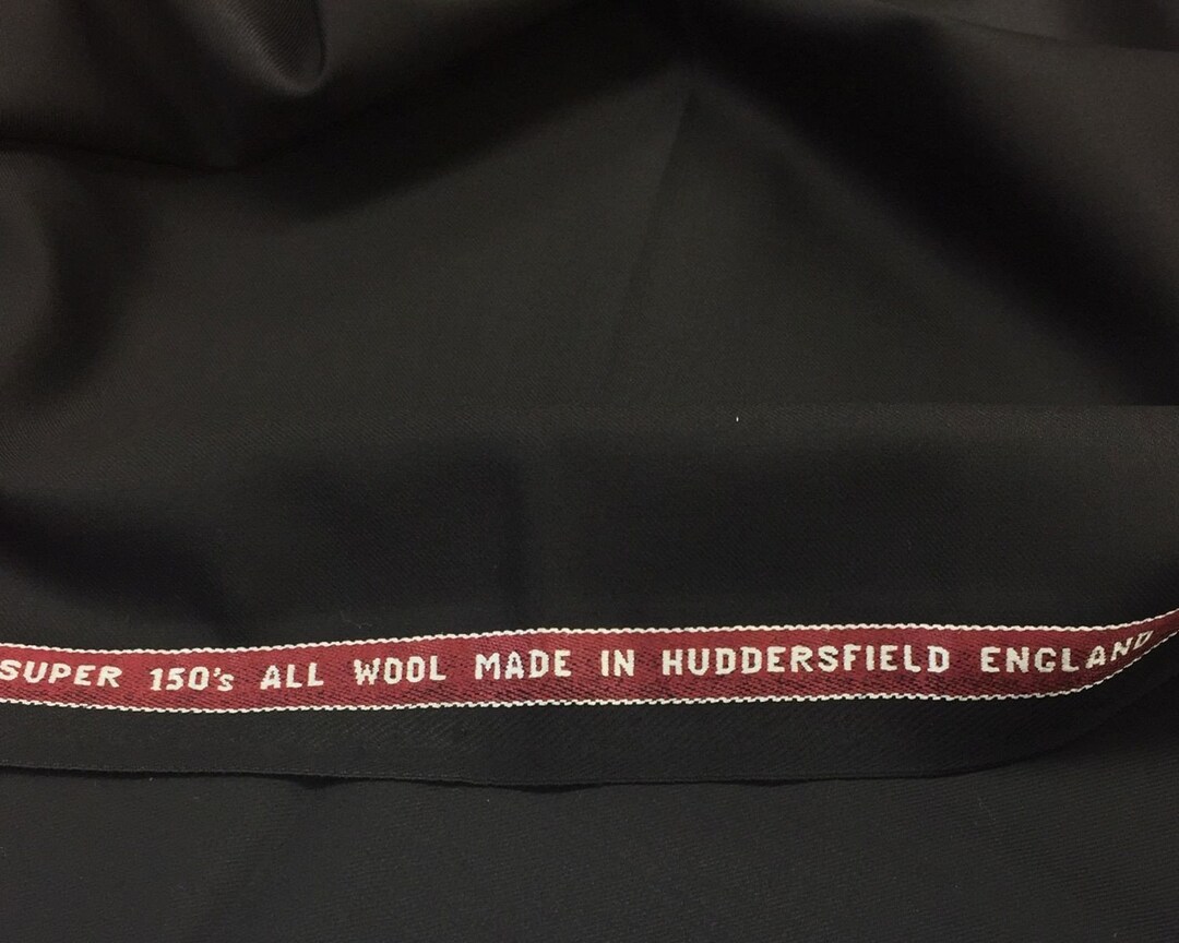 Plain Black Twill Jacketing Fabric Super 150's Wool - Etsy