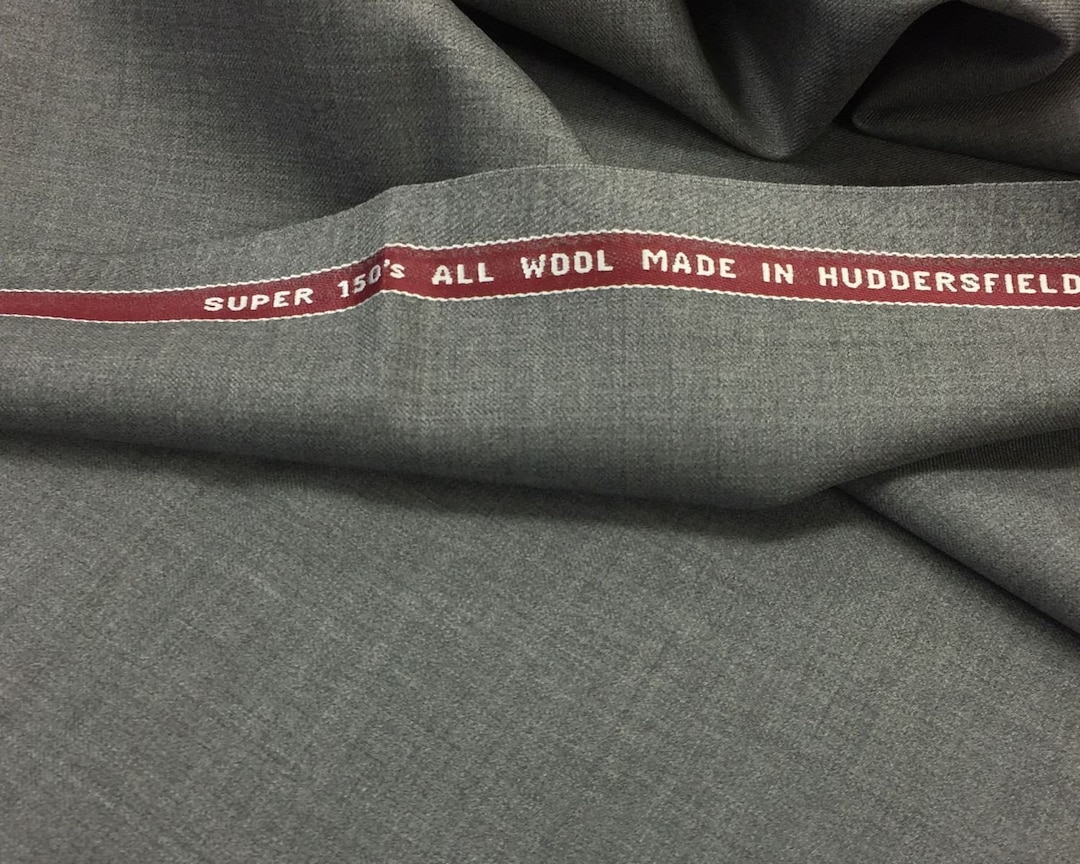 Plain Light Grey Twill Jacketing Fabric Super 150's Wool - Etsy