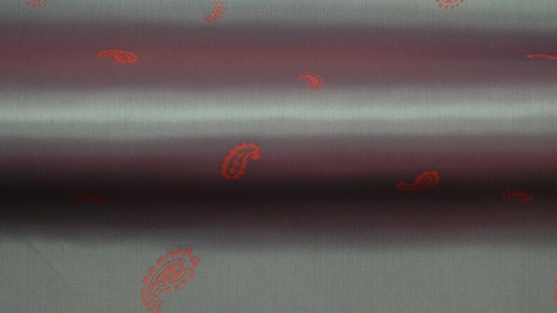 2 Tone Red/turquoise Paisley Lining - Etsy