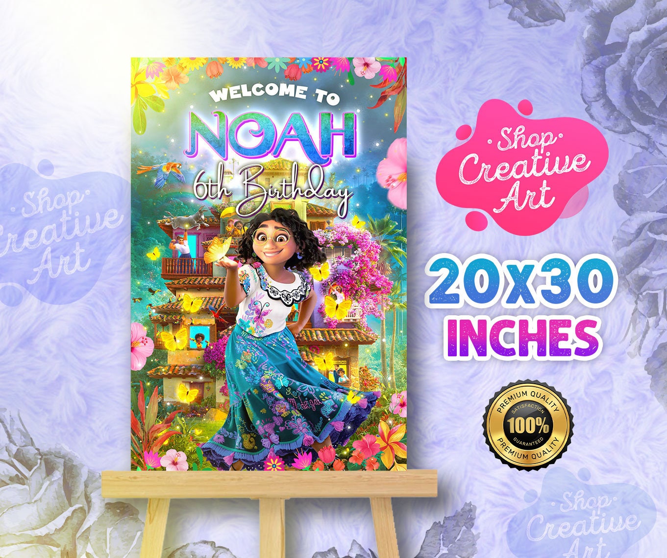 Kids Birthday Printable Charm Welcome Sign, Personalized Kids Birthday ...