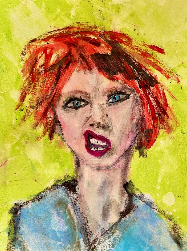 Original Acrylic On Watercolor Paper Painting 9X12 Say What Etsy original-acrylic-on-watercolor-paper-painting-9x12-say-what-etsy