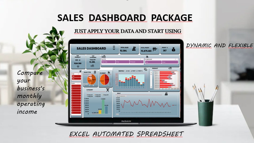 Modern Excel Sales Dashboard | Interactive KPI & Product Analysis ...