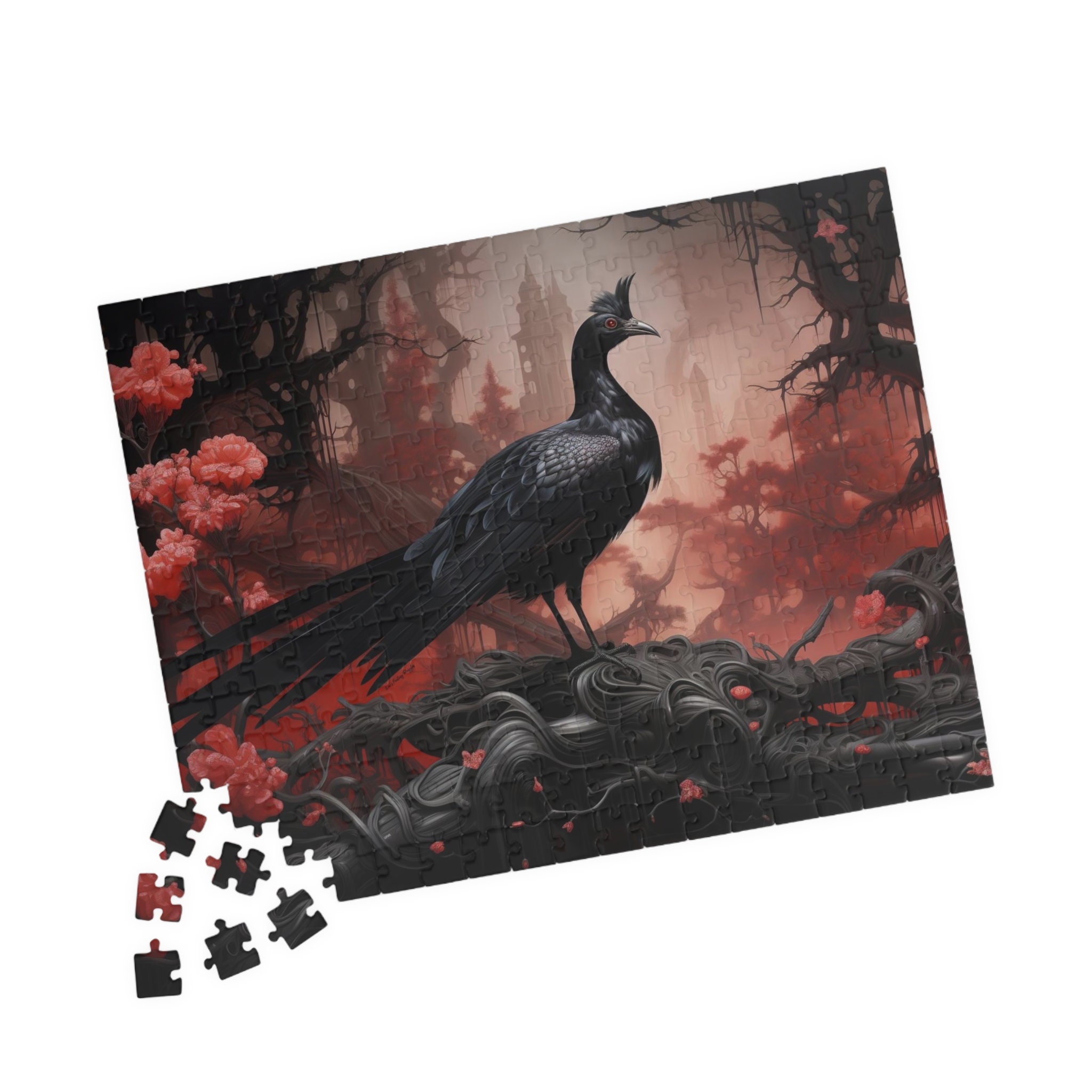 Black Bird of the Night, Mystical Fantasy Puzzle, 250, 500 and 1000 Pcs ...