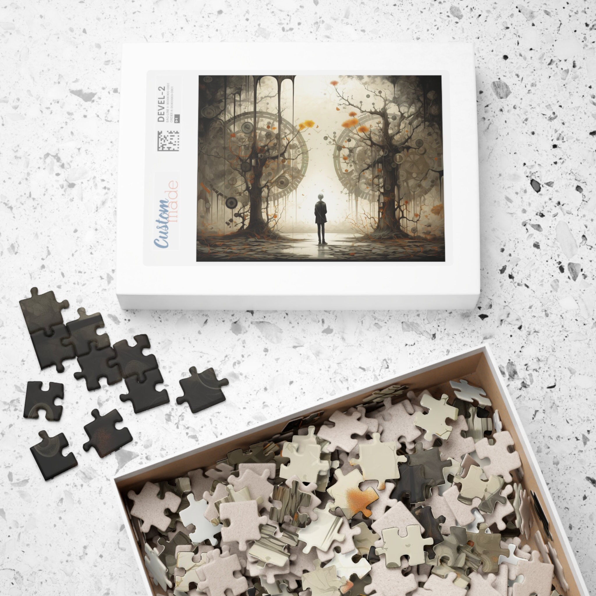 Alone and Unafraid With Bare Trees in a Dream, Surreal World Artsy ...