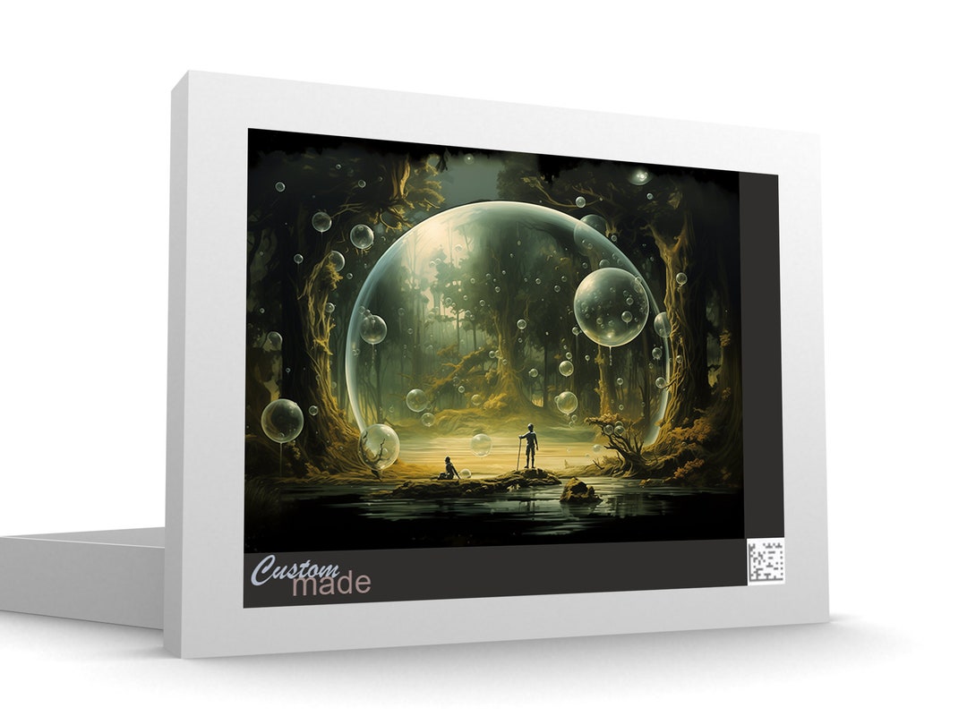 Abstract Jigsaw Puzzle, Magic Bubbles in Dark Woods, Complex Jigsaw ...