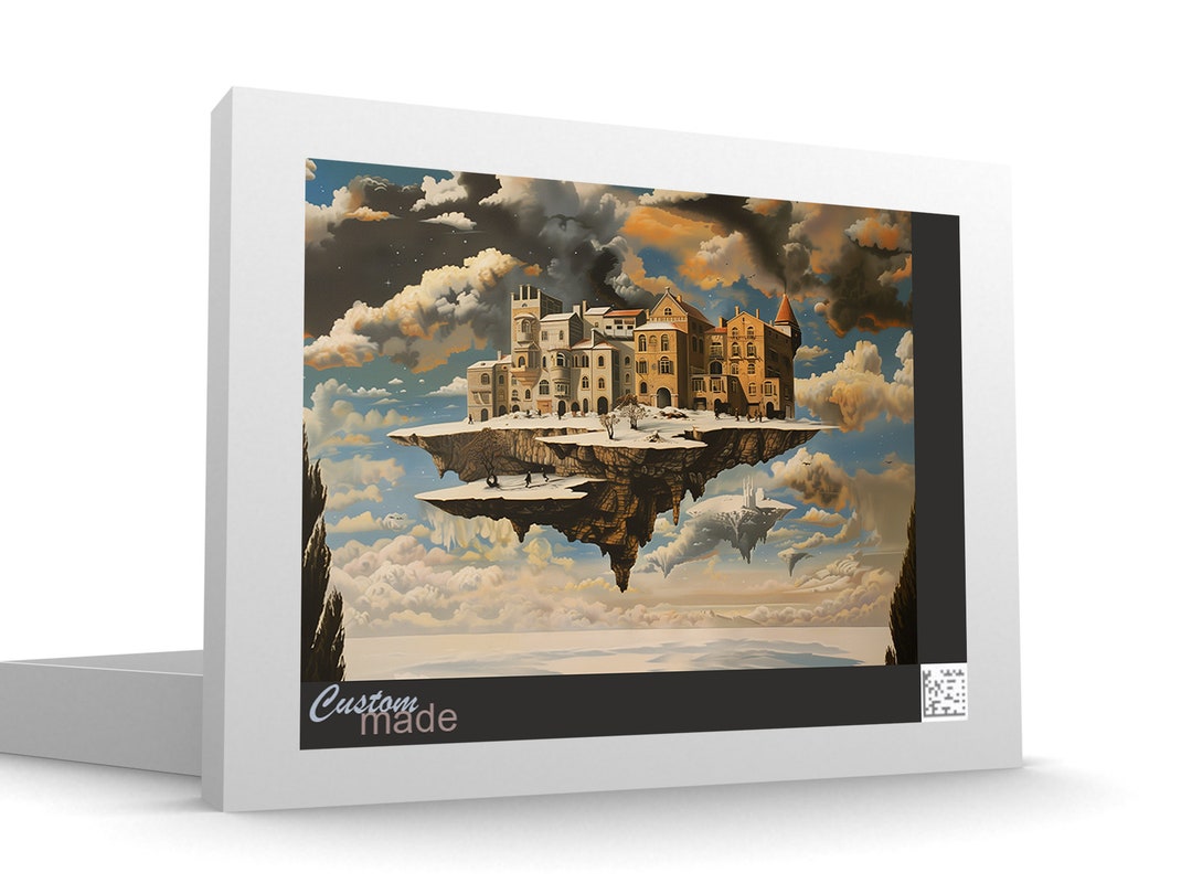 Fantasy Skyline Puzzle of the Floating Town, Artsy Jigsaw Puzzle by Lui ...