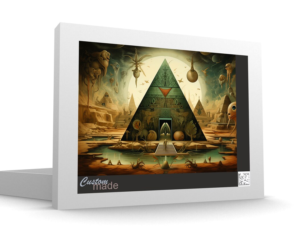 Surreal Pyramid Jigsaw Puzzle: Fantasy World for Adults - Etsy