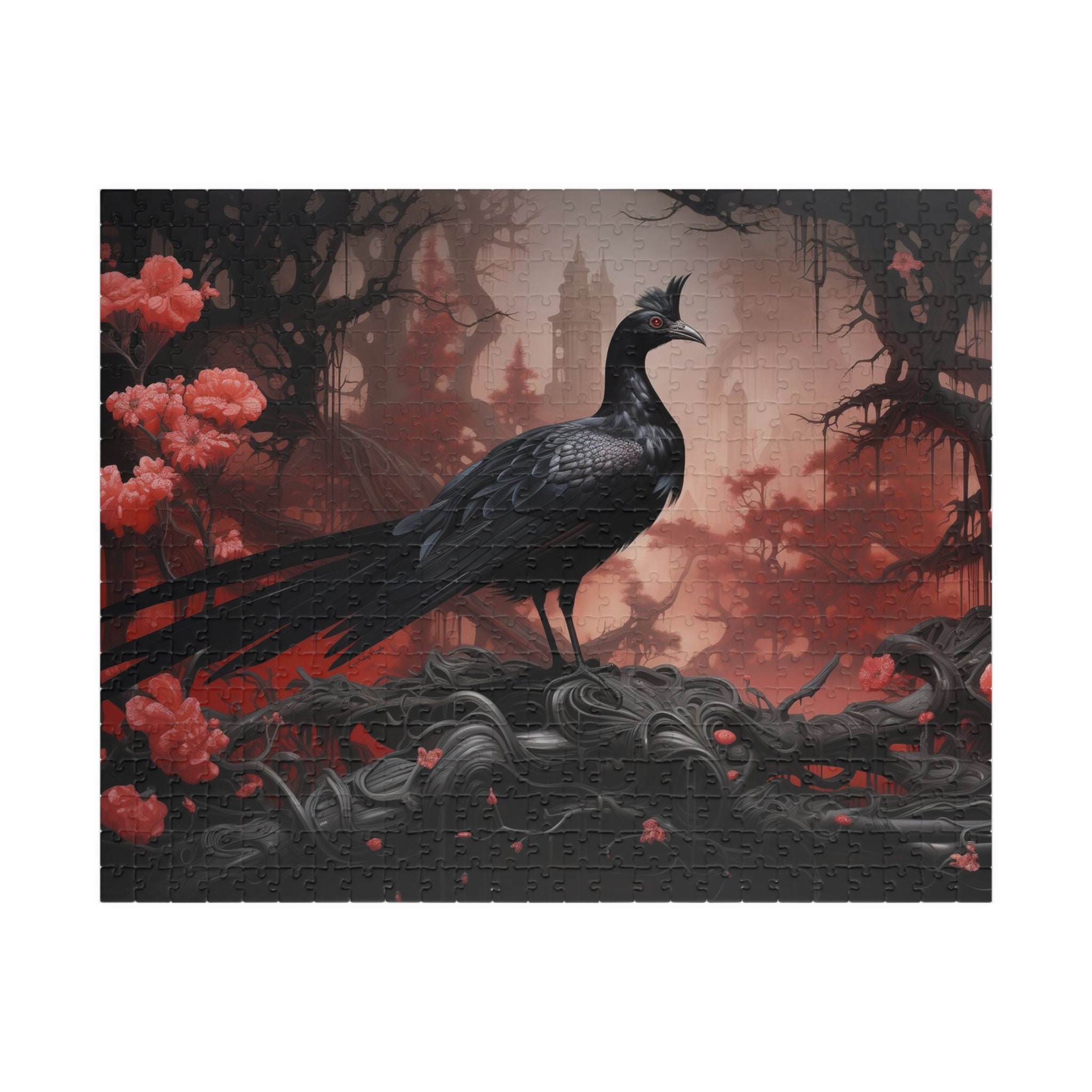 Black Bird of the Night, Mystical Fantasy Puzzle, 250, 500 and 1000 Pcs ...