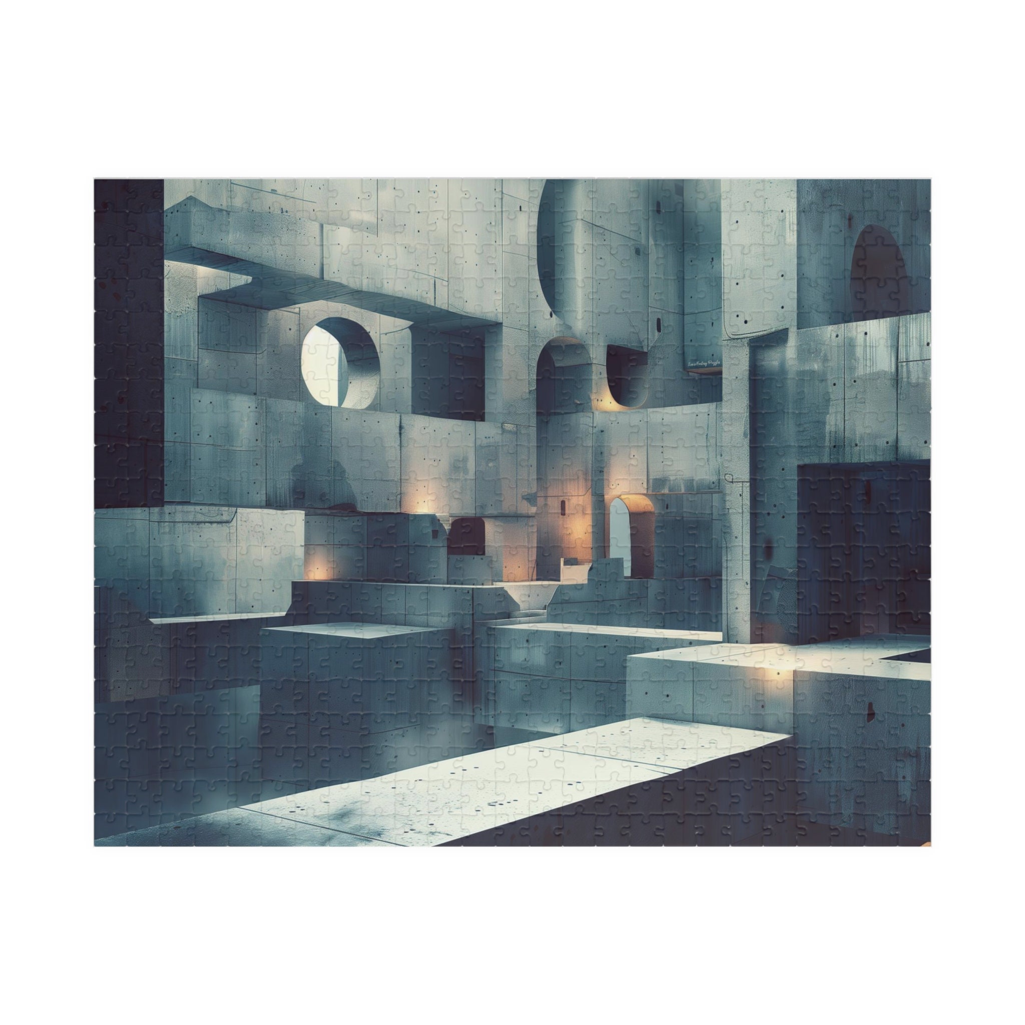 Complex Surreal Concrete Architecture Jigsaw Puzzle, Architect Puzzle ...