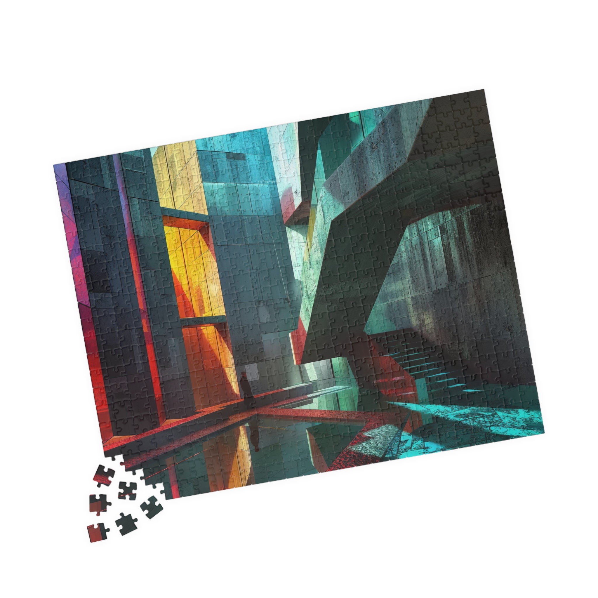 colorful-surreal-concrete-architecture-puzzle-architect-puzzle-by-lui