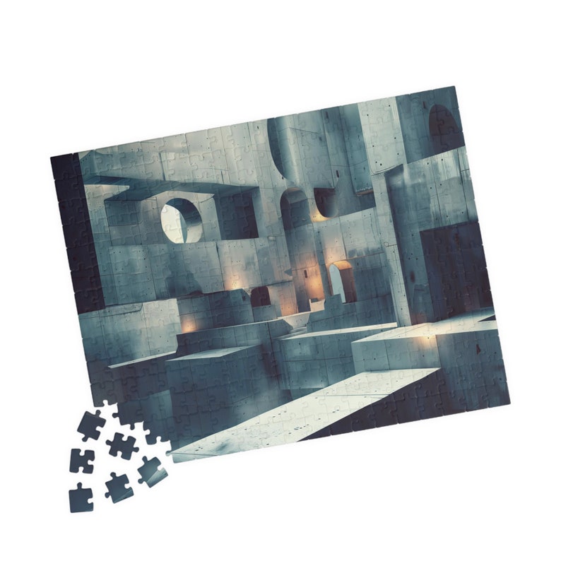 Complex Surreal Concrete Architecture Jigsaw Puzzle, Architect Puzzle ...