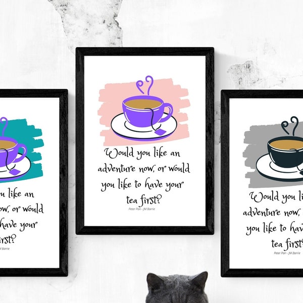 Tea Quote Print - Etsy