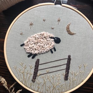 Sheep Hand Embroidery Pattern, Digital Download Embroidery, Animals ...