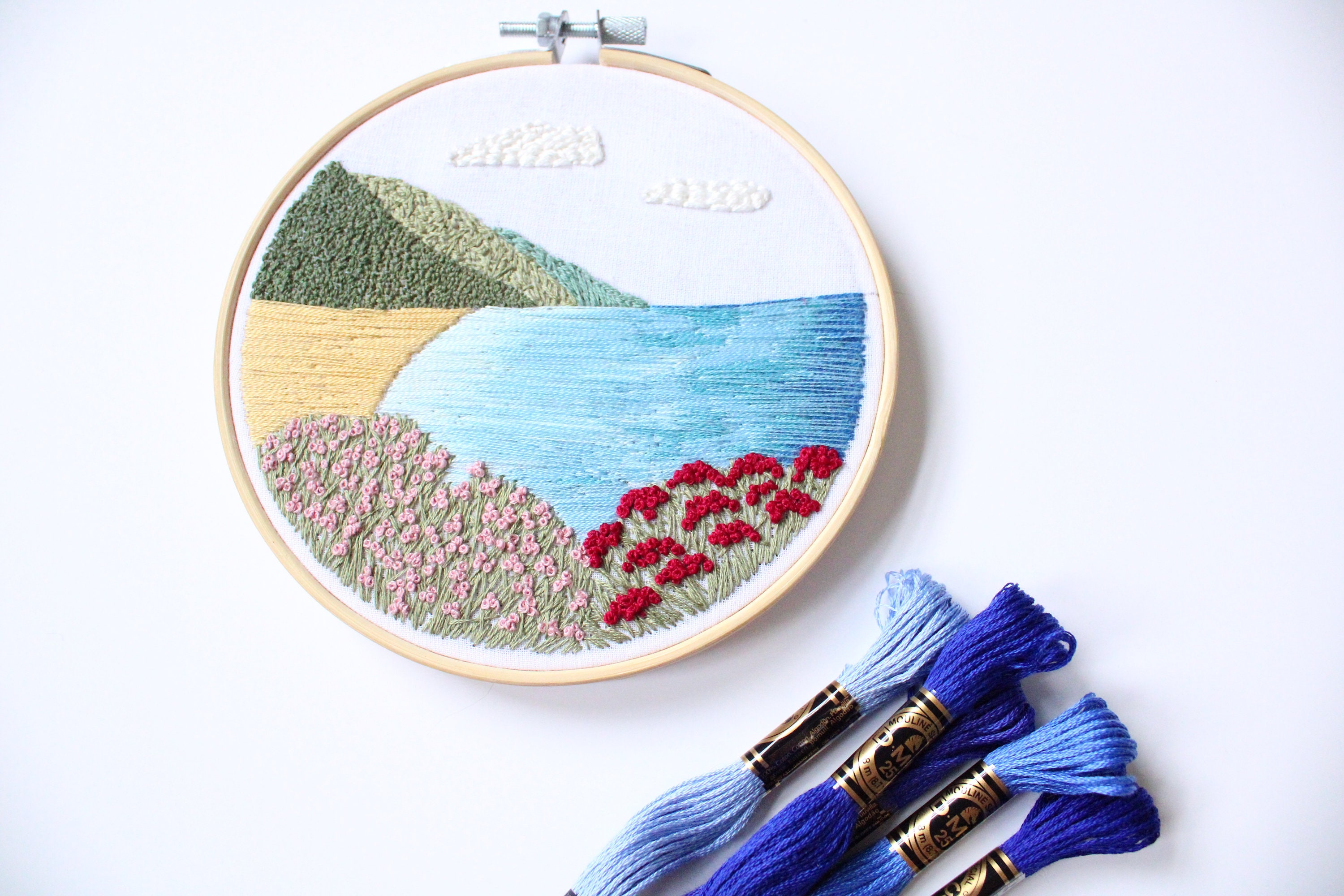 Embroidery PDF pattern sea embroidery pattern ocean | Etsy