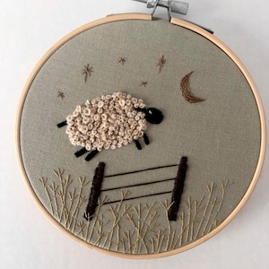 Sheep Hand Embroidery Pattern, Digital Download Embroidery, Animals ...