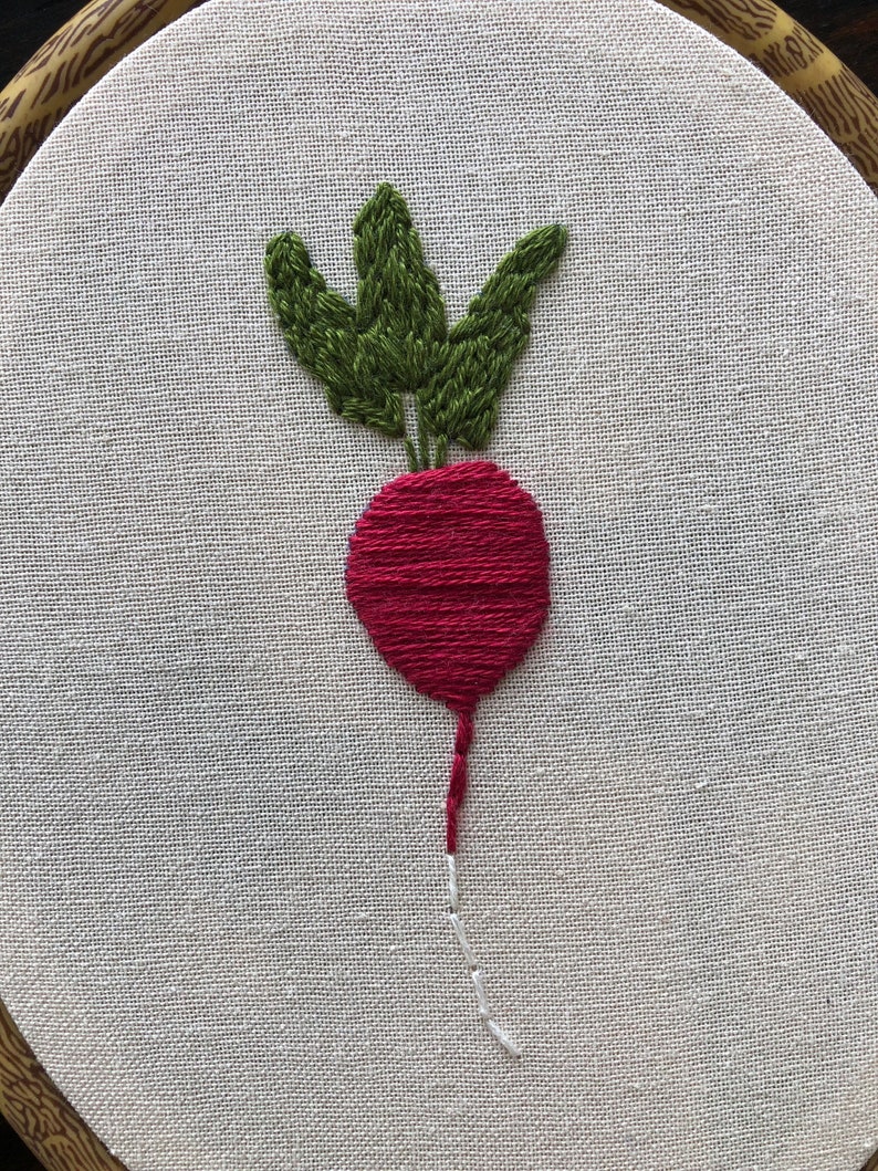 Veggies Hand Embroidery Pattern PDF Download, Garden Vegetable Food ...