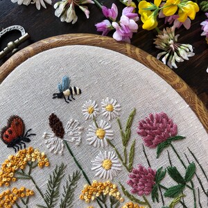 Wildflower Meadow Embroidery Pattern – Floral Design (PDF Pattern) - Etsy