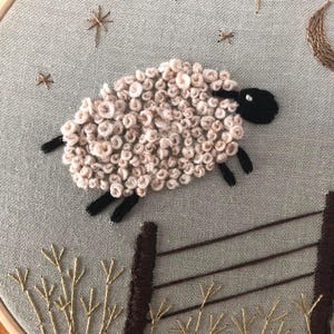Sheep Hand Embroidery Pattern, Digital Download Embroidery, Animals ...