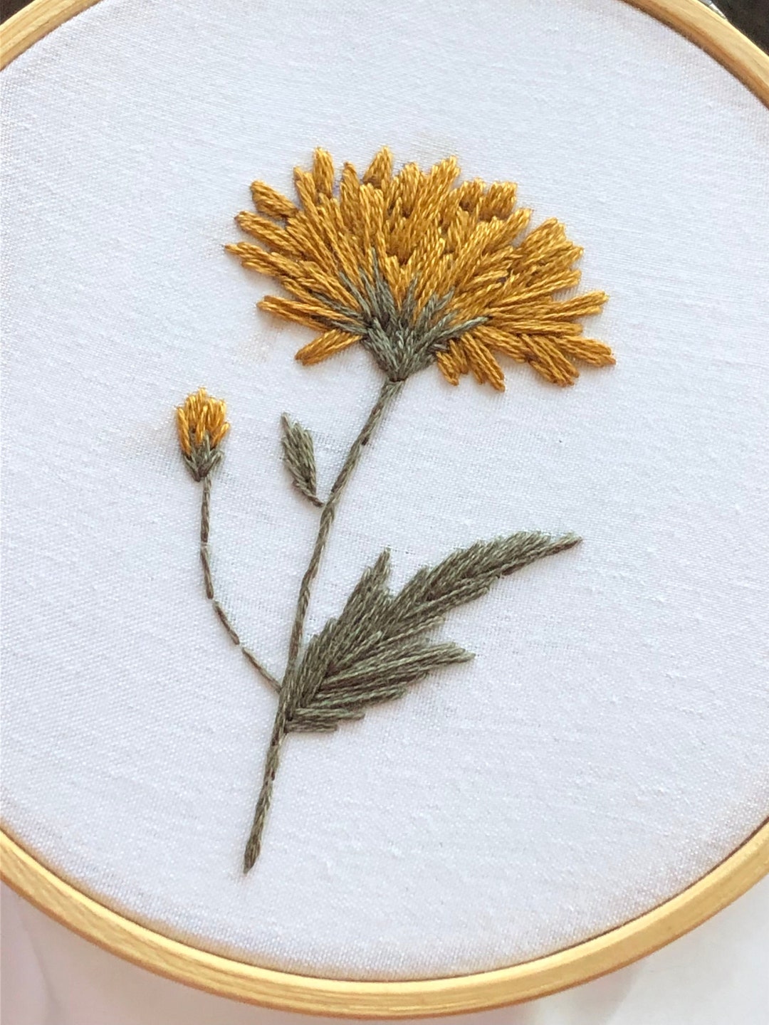 Chrysanthemum Embroidery Pattern: November Birth Flower (PDF Pattern ...