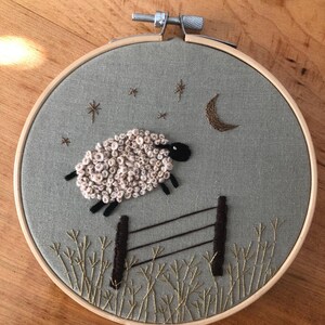 Sheep Hand Embroidery Pattern, Digital Download Embroidery, Animals ...