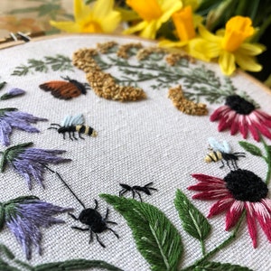 Garden Symphony PDF Embroidery Pattern, Easy for Beginner, Spring ...