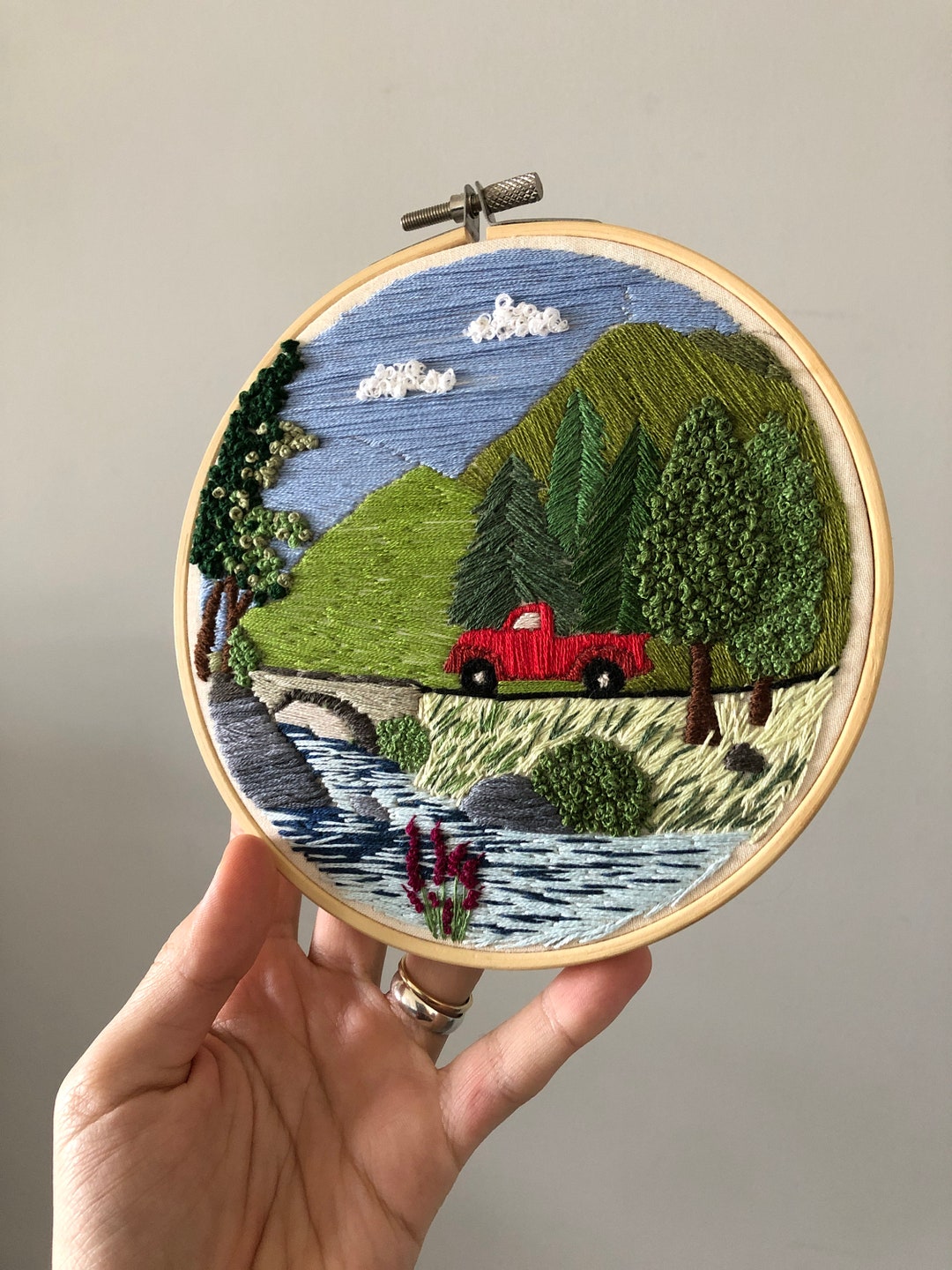 Finished and Completed Hand Embroidery Artwork Hand Stitched - Etsy