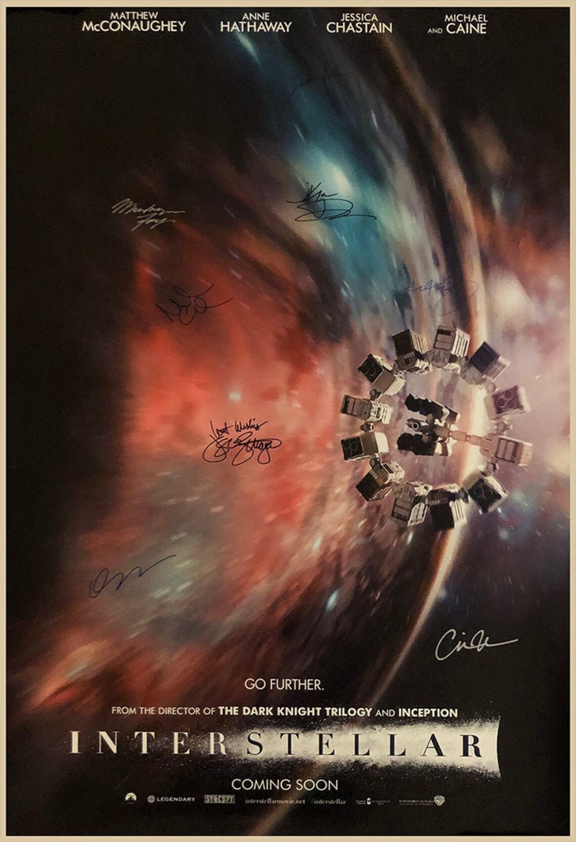 Interstellar signed movie poster | Etsy