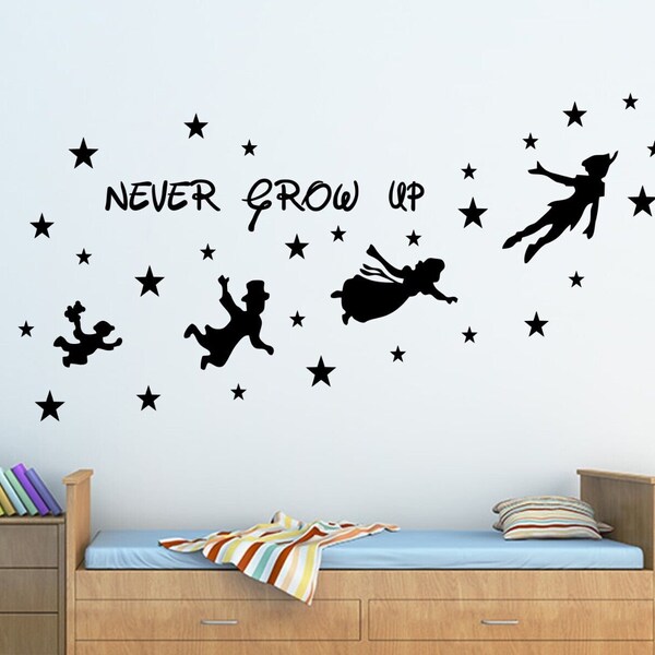 Peter Pan Wall Decal - Etsy UK