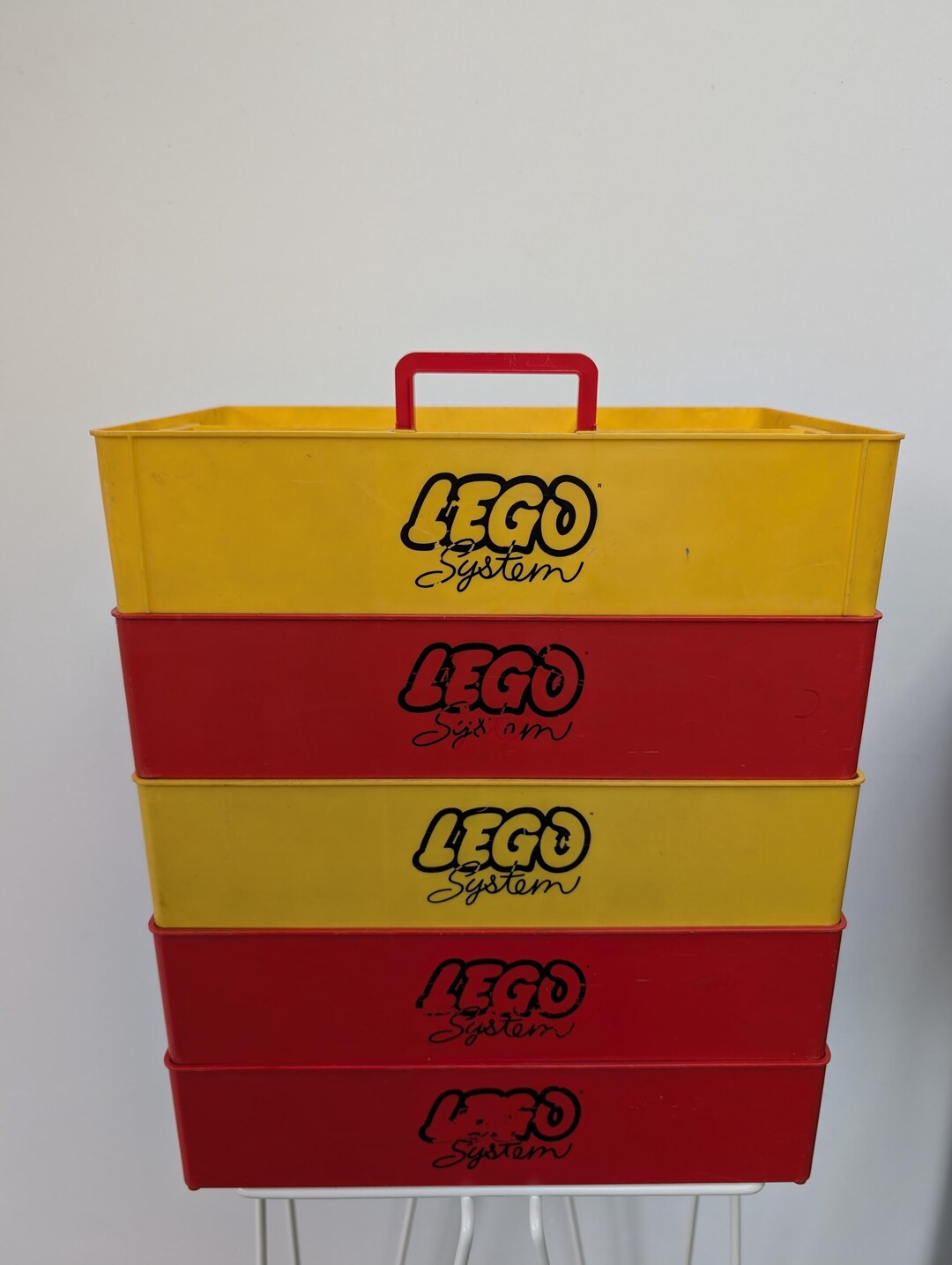 Vintage LEGO Sorting Box in Red or Yellow From the 70/80s - Etsy