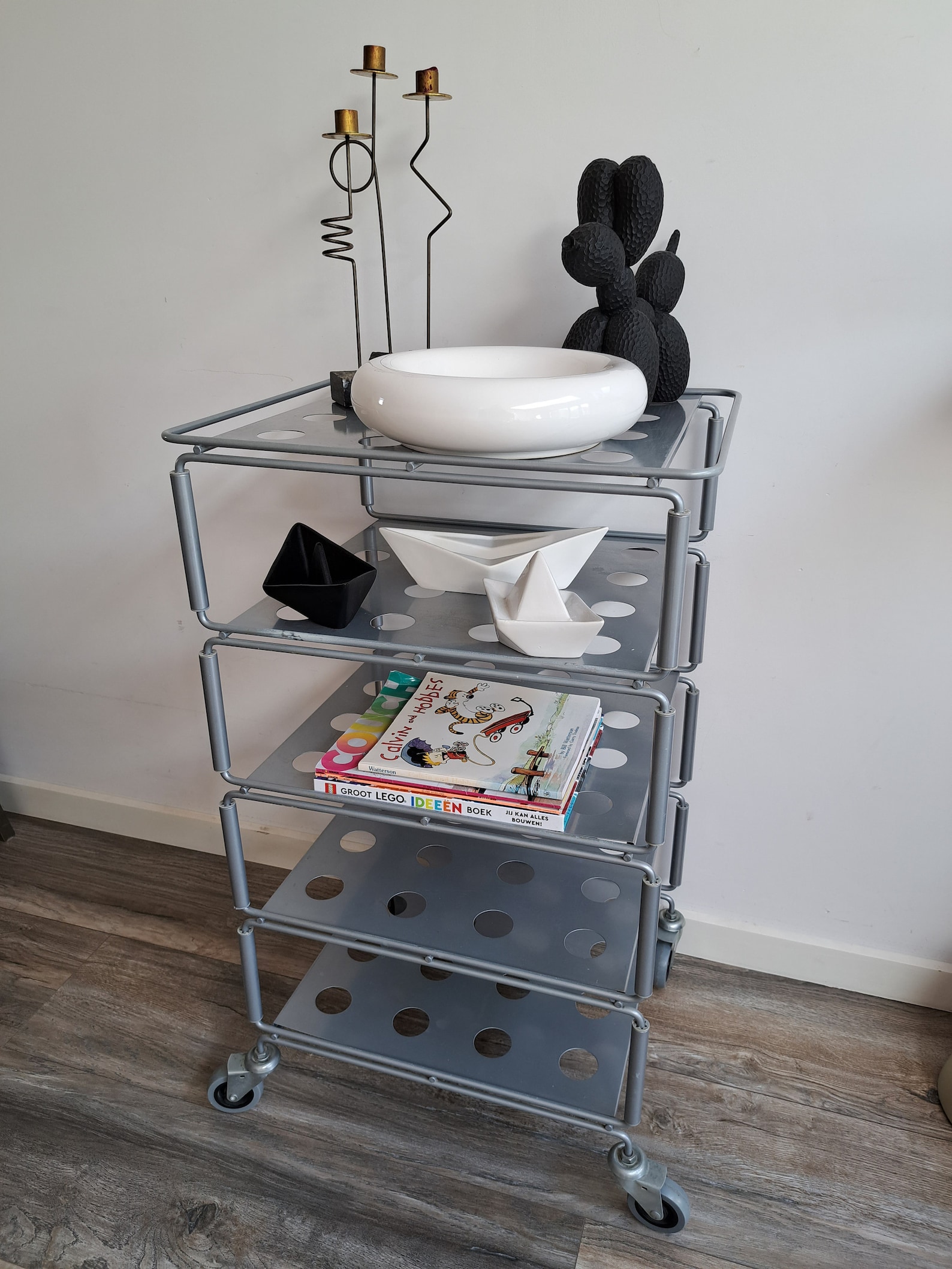 RARE Vintage IKEA TUNSTA Metal Trolley Design by Niels - Etsy