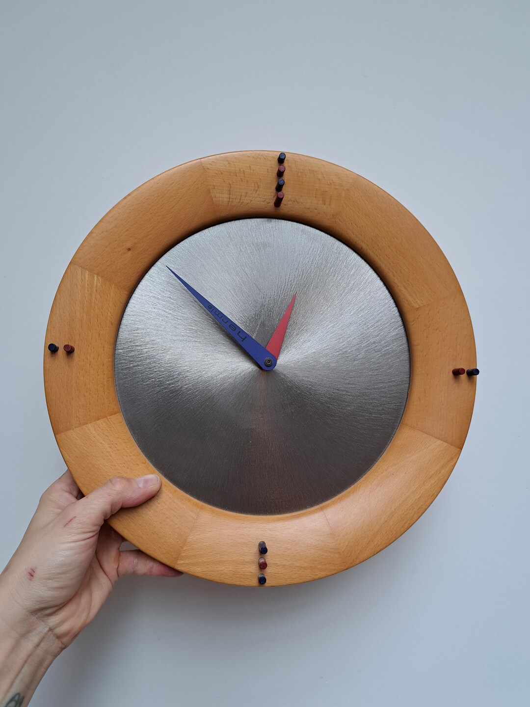 Postmodern Style HERMLE GERMANY Wall Clock From the 80s - Etsy