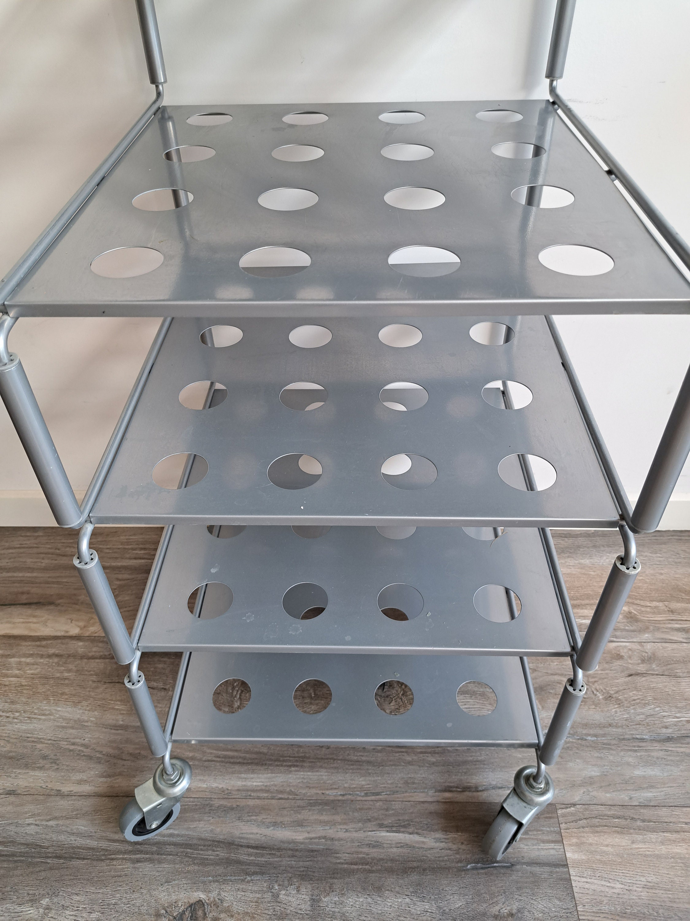 RARE Vintage IKEA TUNSTA Metal Trolley Design by Niels - Etsy